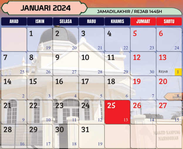 Kalendar Islam 2024 Dan Tarikh Penting 1445H-1446H